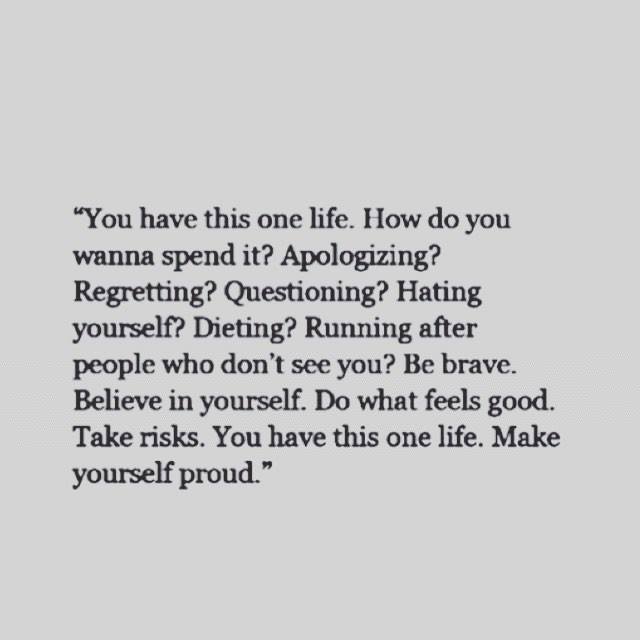 One life – Bright, shiny objects!