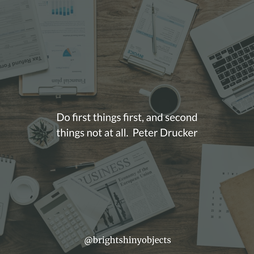 First things first – Bright, shiny objects!